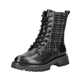 Tamaris Schnürstiefelette »Stiefelette Leder/Textil« Schwarz 41 41 Verschluss: Schnürung