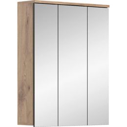 Inosign Badezimmerspiegelschrank »Riga, Breite 60cm, 3 Spiegeltüren, 9 Fächer, 6 Einlegeböden« Badmöbel, Badschrank, Schrank, Wandschrank, Bad,...