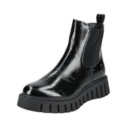 Bagatt Stiefelette &raquo;Stiefelette Lederimitat/Textil&laquo; Schwarz Lack 36 36 Verschluss: Schlupfschuh