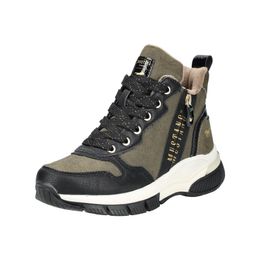 Mustang Shoes Schnürstiefelette »Stiefelette Lederimitat« Military 42 42 Verschluss: Schnürung