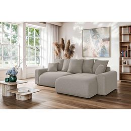 Home Affaire Ecksofa »LAKESIDE klein mit Bettfunktion und Bettkasten, B/T/H 235/142/84 cm« L-Form, Recamiere beidseitig montierbar, mit...