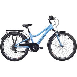 S'COOL S&rsquo;COOL Kinderfahrrad &raquo;S'COOL troX&laquo; 6 Gang Shimano Kettenschaltung Eisblau/dunklblau