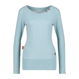 ALIFE & KICKIN Langarmshirt &raquo;Damen CocoAK A Long&laquo; ice XXL XXL CocoAK A Long von alife and kickin - Casual Longsleeve f&uuml;r Damen mit femininem Charme