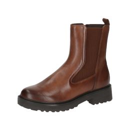 Caprice Stiefelette »Stiefelette Leder/Textil« Cognac 36 36 Verschluss: Reißverschluss