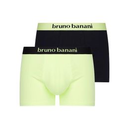 Bruno Banani Boxer »Flowing« 2er Pack, mit kontrastreichem Logobund lime-schwarz 3XL (9) 3XL (9) Herrenshort von Bruno Banani