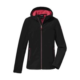Killtec Softshelljacke »KOW 194 GRLS SFTSHLL JCKT« Wind- und wasserabweisende Softshelljacke mit 10.000 mm Wassersäule schwarz 116 116 Kinder...