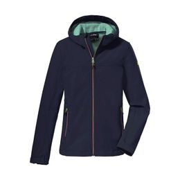 Killtec Softshelljacke »KOW 194 GRLS SFTSHLL JCKT« Wind- und wasserabweisende Softshelljacke mit 10.000 mm Wassersäule navy 152 152 Kinder...