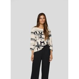 Rabe 3/4-Arm-Shirt mit All-Over Print Elfenbein 44 44 Shirt von Rabe
