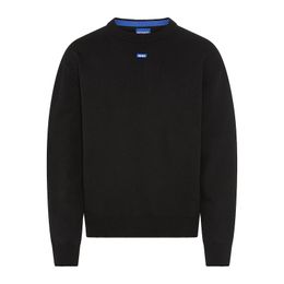 HUGO BLUE Rundhalspullover »San Casey« relaxed fit Black001 S S Pullover von Hugo Blue Menswear