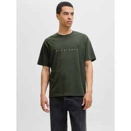 Jack & Jones JACK & JONES Rundhalsshirt »JJESTAR mit Pigmentprint und Baumwollgefühl« mit Pigmentprint Duffel Bag S S Herren-T-Shirt von Jack & Jones