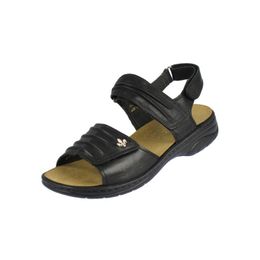 Rieker Riemchensandale »Sandalen Leder« Schwarz 37 37 Verschluss: Klettverschluss