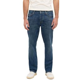 Mustang Straight-Jeans »Herren Style Michigan Straight« 703 mittelblau 33 - Länge 30 Länge 30 33 Lässig geschnittene Jeans mit mittlerem Bund und...