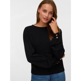 Véro Moda VERO MODA Strickpullover »VMHOLLYKARIS LS O-NECK PULLOVER BOO« Black XL XL Pullover von Vero Moda