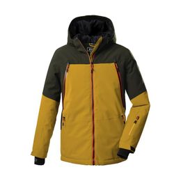 Killtec Skijacke »KSW 182 BYS SKI JCKT« Wasserdichte Skijacke mit Colourblock, atmungsaktiv, viele Features gelb 176 176 Funktionsjacke in...