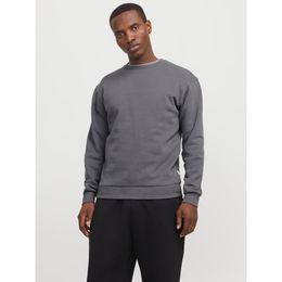 Jack & Jones JACK & JONES Sweatshirt &raquo;JJEBRADLEY mit Rippb&uuml;ndchen f&uuml;r Alltag und Freizeit&laquo;, mit Rippb&uuml;ndchen Castlerock L L Herren-Sweatshirt von Jack & Jones