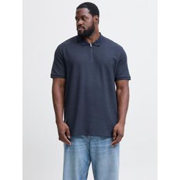 Jack & Jones PlusSize JACK & JONES PLUSSIZE Poloshirt »JJEAUSTIN ZIP POLO SS NOOS PLS« Navy Blazer Detail:Classic 5XL 5XL Polo mit Knopfleiste von Jack & Jones Plus Size