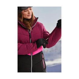Killtec Skijacke »KSW 1 WMN SKI QLTD JCKT« Steppjacke mit Colourblock, 10.000 mm Wassersäule, abnehmbare Kapuze schwarz 42 42 Steppjacke mit...