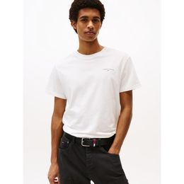 Tommy Jeans T-Shirt »TJM SLIM LINEAR CHEST TEE EXT« Mit Rundhalsausschnitt Ecru M M Klassisches T-Shirt von Tommy Jeans