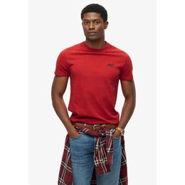 Superdry Rundhalsshirt »ESSENTIAL LOGO EMB TEE« Expedition Red L L Cooles Shirt von Superdry