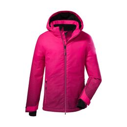 Killtec Skijacke &raquo;KSW 158 GRLS SKI JCKT&laquo; Wasserdichte, atmungsaktive Skijacke mit Schneefang und Pixel Print neonpink 176 176 Kinder Funktionsjacke...