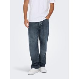 Only & Sons ONLY & SONS Loose-fit-Jeans »ONSFADE LOOSE WB 6778 A14 DNM NOOS« Blue Black Denim 32 - Länge 30 Länge 30 32 Loose-fit-Jeans für einen lässigen und...