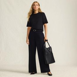 LANDS' END Softe Hose aus Modal-Mix, Damen,  Schwarz, Polyester/Polyester-Mischung, by Lands' End