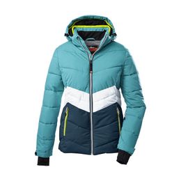 Killtec Skijacke »KSW 1 WMN SKI QLTD JCKT« Steppjacke mit Colourblock, 10.000 mm Wassersäule, abnehmbare Kapuze türkis 42 42 Steppjacke mit...
