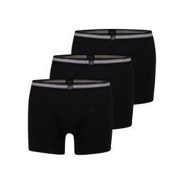 Bugatti Boxershorts »Prag« 3er Pack, bequem, atmungsaktiv, Baumwollmix, mit Logo, eng, lang schwarz-dunkel-uni 8 (XXL) 8 (XXL) Long Pants von Bugatti