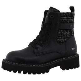 Mustang Shoes Winterboots &raquo;Tilda&laquo; Plateauboots, Winterboots mit Chunky Plateausohle schwarz 38 38 Modischer Schn&uuml;rboots mit Markenlogo