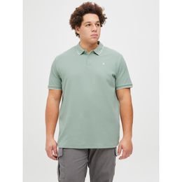 Jack & Jones PlusSize JACK & JONES PLUSSIZE Poloshirt »JJEAUSTIN POLO SS NOOS PLS« mit Polokragen Iceberg Green Detail:Play 6XL 6XL Herrenpolo von Jack & Jones