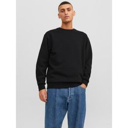Jack & Jones JACK & JONES Sweatshirt »JJEBRADLEY mit Rippbündchen für Alltag und Freizeit« mit Rippbündchen Black L L Herren-Sweatshirt von Jack & Jones