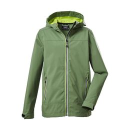 Killtec Softshelljacke »KOS 218 BYS SFTSHLL JCKT« Softshelljacke für Jungen, 10.000 Wassersäule, regulierbar, Zipper grün 140 140 Jungen...
