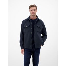 Lerros Langarmhemd »Urban-Style Hemdjacke in Wolloptik« CLASSIC NAVY M - Normal- und Kurzgrößen Normal- und Kurzgrößen M REGULAR FIT (normale...