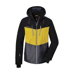 Killtec Skijacke »KSW 46 MN SKI JCKT« Moderne, wasserdichte Skijacke mit abnehmbarer Kapuze und Taschen denim L L Herren Skijacke in Colourblock...