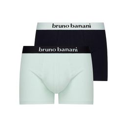 Bruno Banani Boxer »Flowing« 2er Pack, mit kontrastreichem Logobund gletscherblau-schwarz M (5) M (5) Herrenshort von Bruno Banani