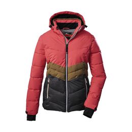 Killtec Skijacke »KSW 1 WMN SKI QLTD JCKT« Steppjacke mit Colourblock, 10.000 mm Wassersäule, abnehmbare Kapuze anthrazit 44 44 Steppjacke mit...