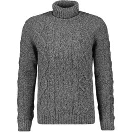 Ragman Rollkragenpullover Grau-Melange-193 50 50 Pullover