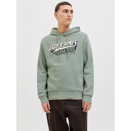 Jack & Jones JACK & JONES Kapuzensweatshirt &raquo;JJELOGO SWEAT HOOD 2 COL 25/26 NOOS&laquo;, mit stylischem Print Iceberg Green S S Herren-Hoodie von Jack & Jones