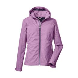 Killtec Softshelljacke »KOS 180 WMN SFTSHLL JCKT« Wasserabweisende Softshelljacke mit regulierbarer Kapuze und Zippern orchidee 46 46 Damen...
