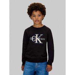 Calvin Klein Jeans Sweatshirt &raquo;FESTIVE MONO SWEATSHIRT&laquo;, f&uuml;r Kinder bis 16 Jahre, Applikation Ck Black 4 (104) 4 (104) Sweatshirt von Calvin Klein...