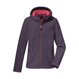 Killtec Softshelljacke »KOW 194 GRLS SFTSHLL JCKT« Wind- und wasserabweisende Softshelljacke mit 10.000 mm Wassersäule pflaume 176 176 Kinder...