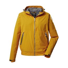 Killtec Outdoorjacke »KOS 177 MN JCKT« Wasserdichter Herrenblouson mit regulierbarer Kapuze und Taschen curry L L modischer Herren Funktionsblouson