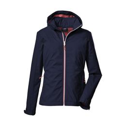 Killtec Softshelljacke &raquo;KOS 180 WMN SFTSHLL JCKT&laquo; Wasserabweisende Softshelljacke mit regulierbarer Kapuze und Zippern navy 42 42 Damen...