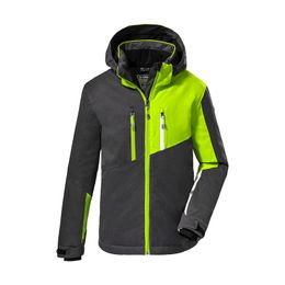 Killtec Skijacke »KSW 159 BYS SKI JCKT« Skijacke: wasser- und winddicht, warm, abnehmbare Kapuze anthrazit 128 128 Junior Skijacke mit Kapuze in...