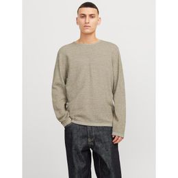 Jack & Jones JACK & JONES Rundhalspullover »JJEGEORGE KNIT CREW NECK NOOS« mit Strick Optik Coriander Detail:w. Cloud Dancer M M Herren-Pullover von Jack & Jones