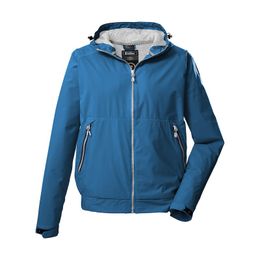 Killtec Outdoorjacke »KOS 177 MN JCKT« Wasserdichter Herrenblouson mit regulierbarer Kapuze und Taschen blau S S modischer Herren Funktionsblouson