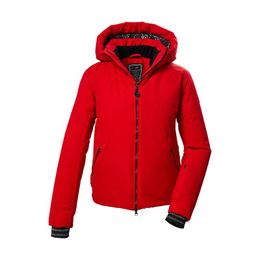 Killtec Skijacke &raquo;KSW 103 WMN SKI JCKT&laquo; Wasserdichte Damenjacke mit abnehmbarer Kapuze und Schneefang rot 36 36 Damen Winterjacke mit rutschfestem,...