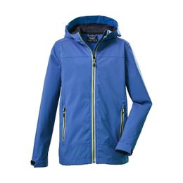 Killtec Softshelljacke »KOS 218 BYS SFTSHLL JCKT« Softshelljacke für Jungen, 10.000 Wassersäule, regulierbar, Zipper blau 176 176 Jungen...
