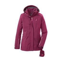 Killtec Outdoorjacke »KOS 151 WMN JCKT« Wasserdichte, atmungsaktive Damenjacke mit Hundezubehör-Taschen dunkelrosé 38 38 Damen Funktionsjacke mit...