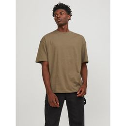 Jack & Jones JACK & JONES Oversize-Shirt »JJEBRADLEY Oversize T-Shirt mit klassischem Rundhalsausschnitt« mit gekämmten Jersey bungee cord M M Herren-T-Shirt...
